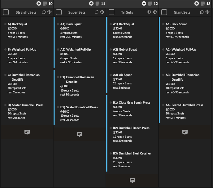 Pro Tip: Straight Sets, Supersets, Tri Sets and Giant Sets — CoachRx