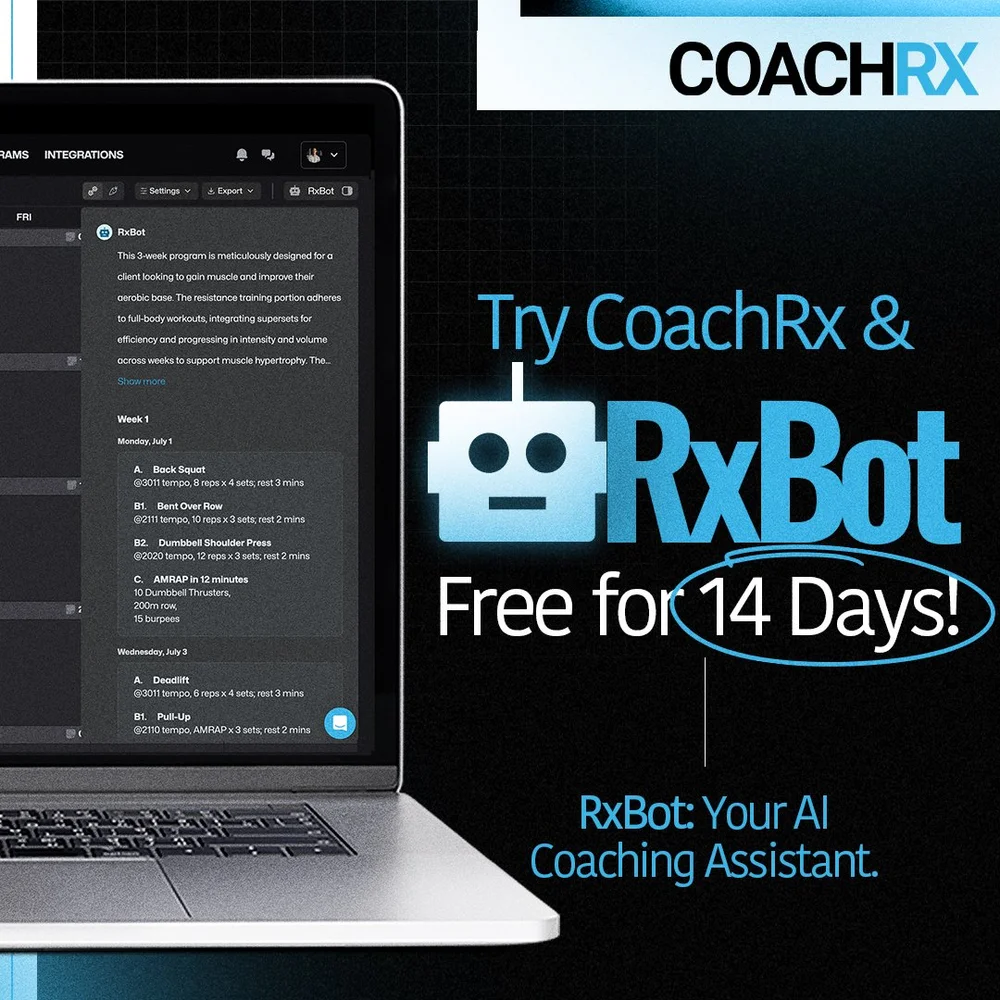 RxBot AI Fitness Coach Program Design Assistant — CoachRx
