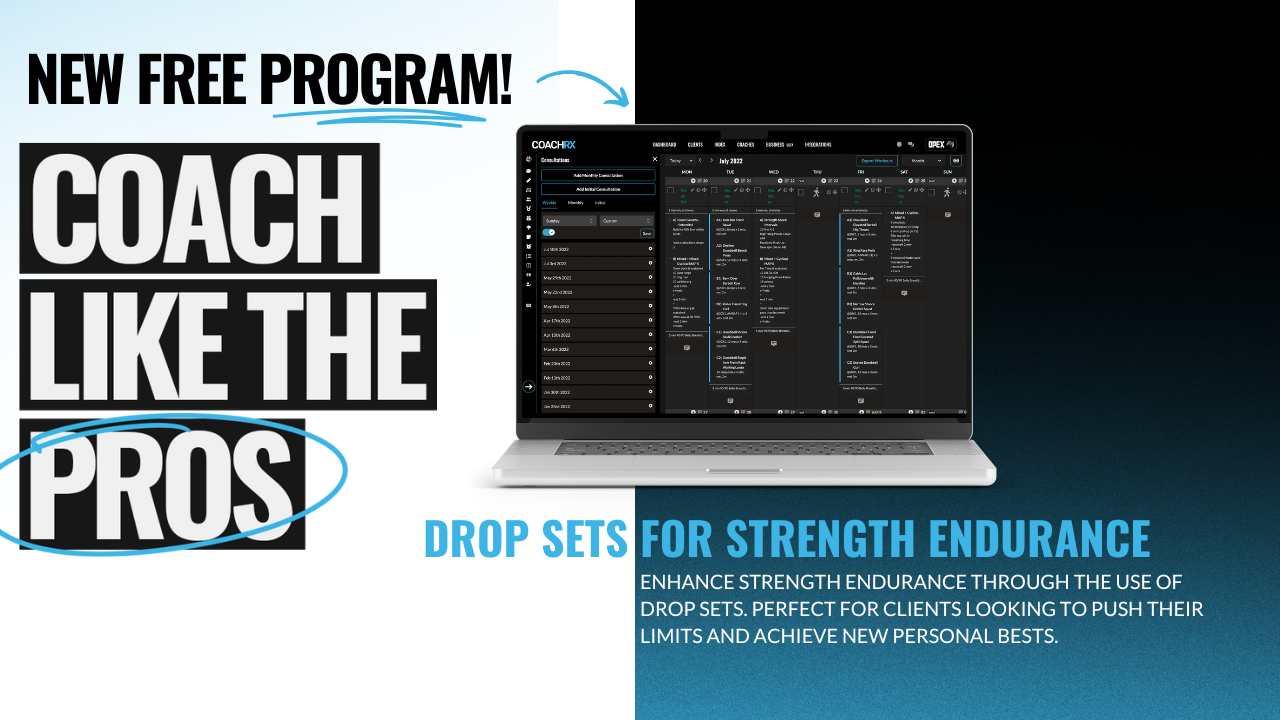 Free Program Design Template: Drop Sets for Strength Endurance Program ...