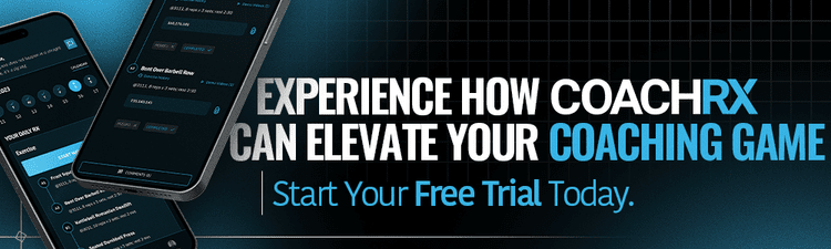 New CoachRx Dashboard — CoachRx