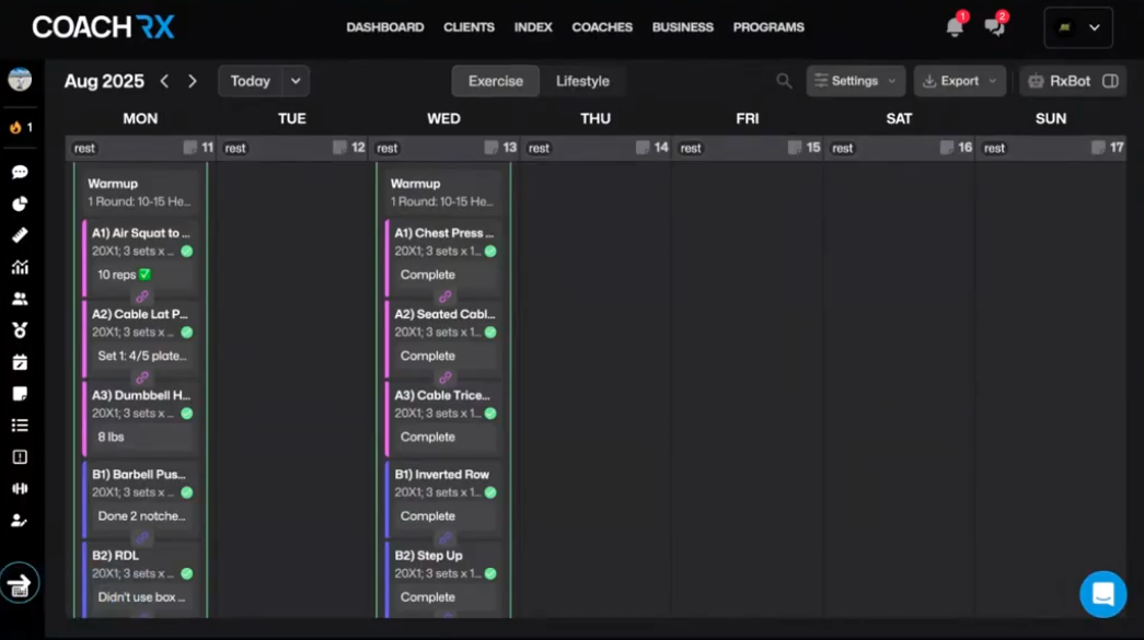 New to Fitness Program Design: A Real Client Example From OPEX Coaches ...