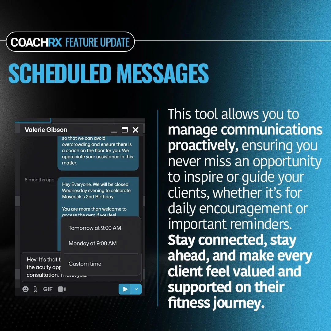 Introducing Scheduled Messages: Elevate Your Coaching Communication ...