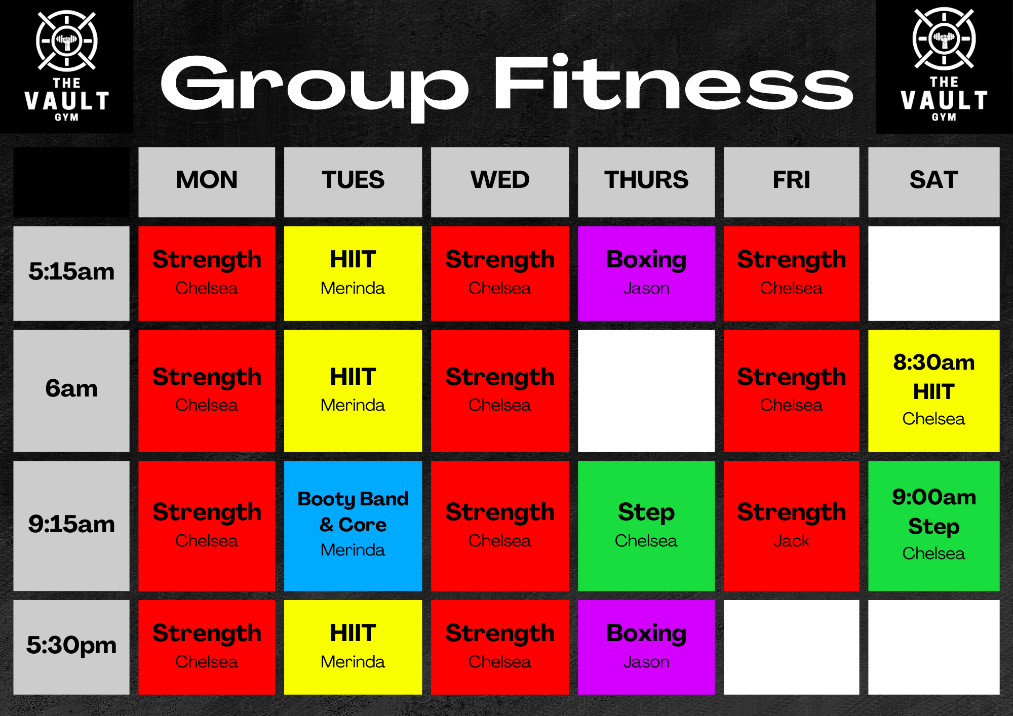 Services — The Vault Gym