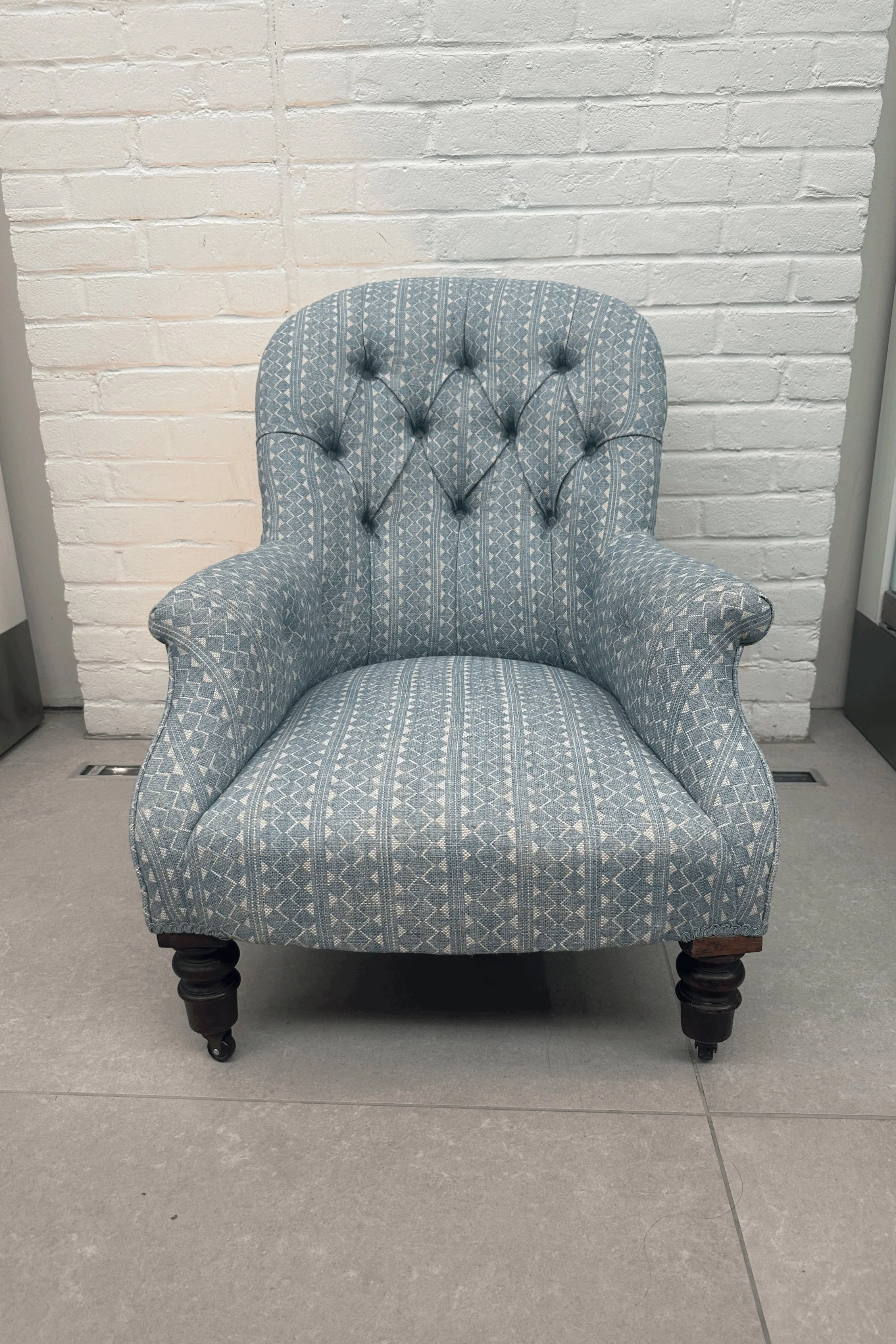 Victorian Button Back Lewis & Wood chair | Westcot House