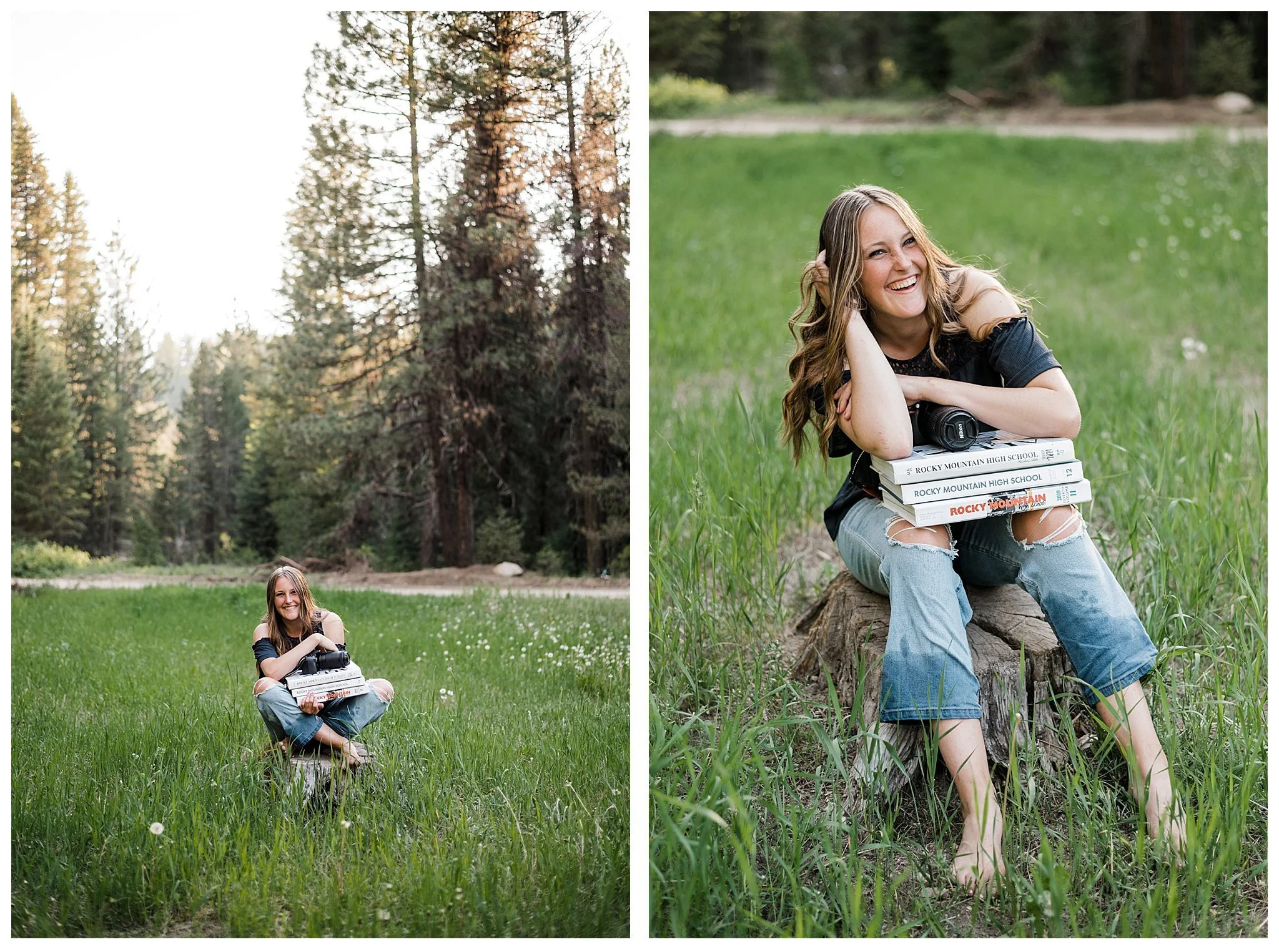 Outdoorsy Campfire Senior Session in Idaho — SS Photography & Design