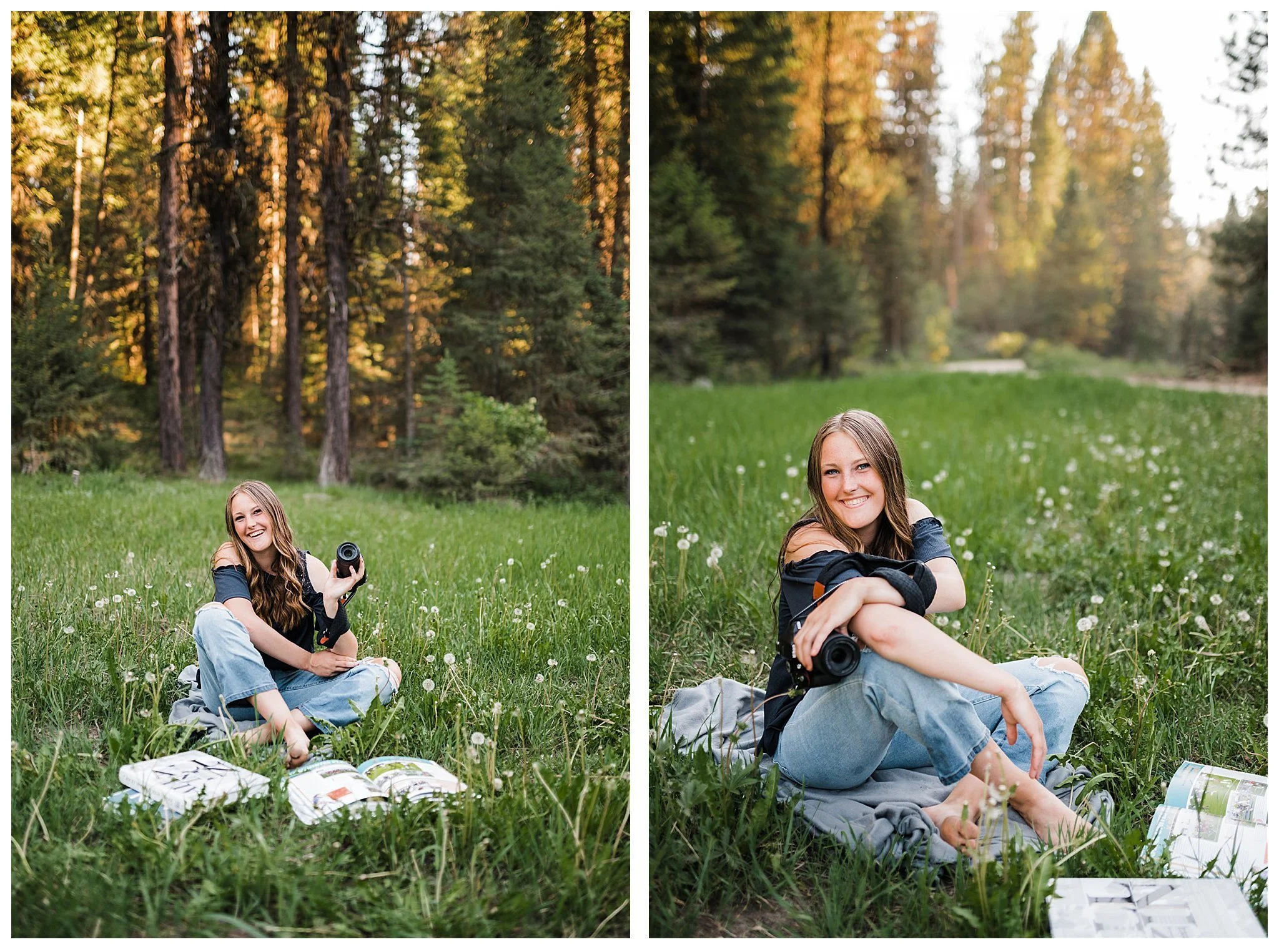 Outdoorsy Campfire Senior Session in Idaho — SS Photography & Design