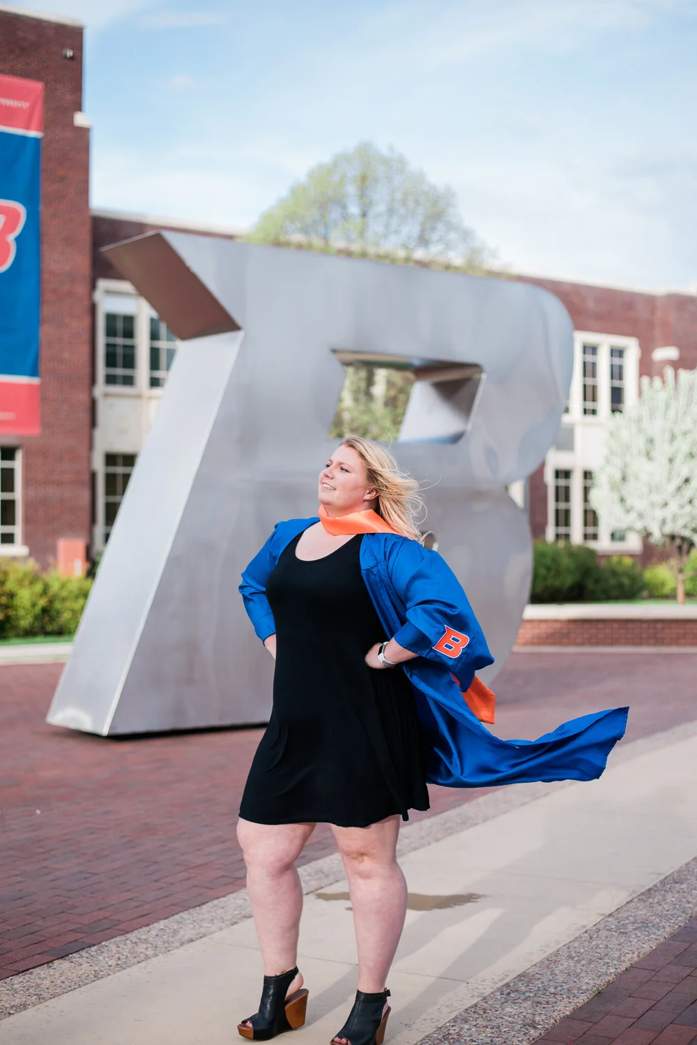 Paige ~ Boise State Grad session (with doggos!) — SS Photography & Design