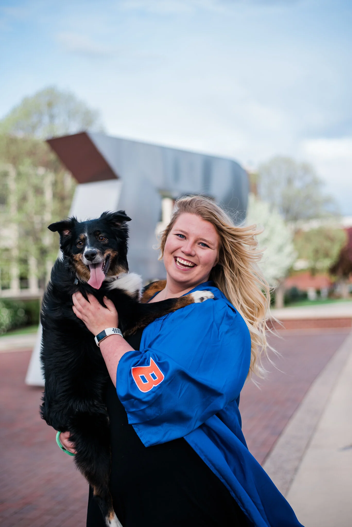 Paige ~ Boise State Grad session (with doggos!) — SS Photography & Design