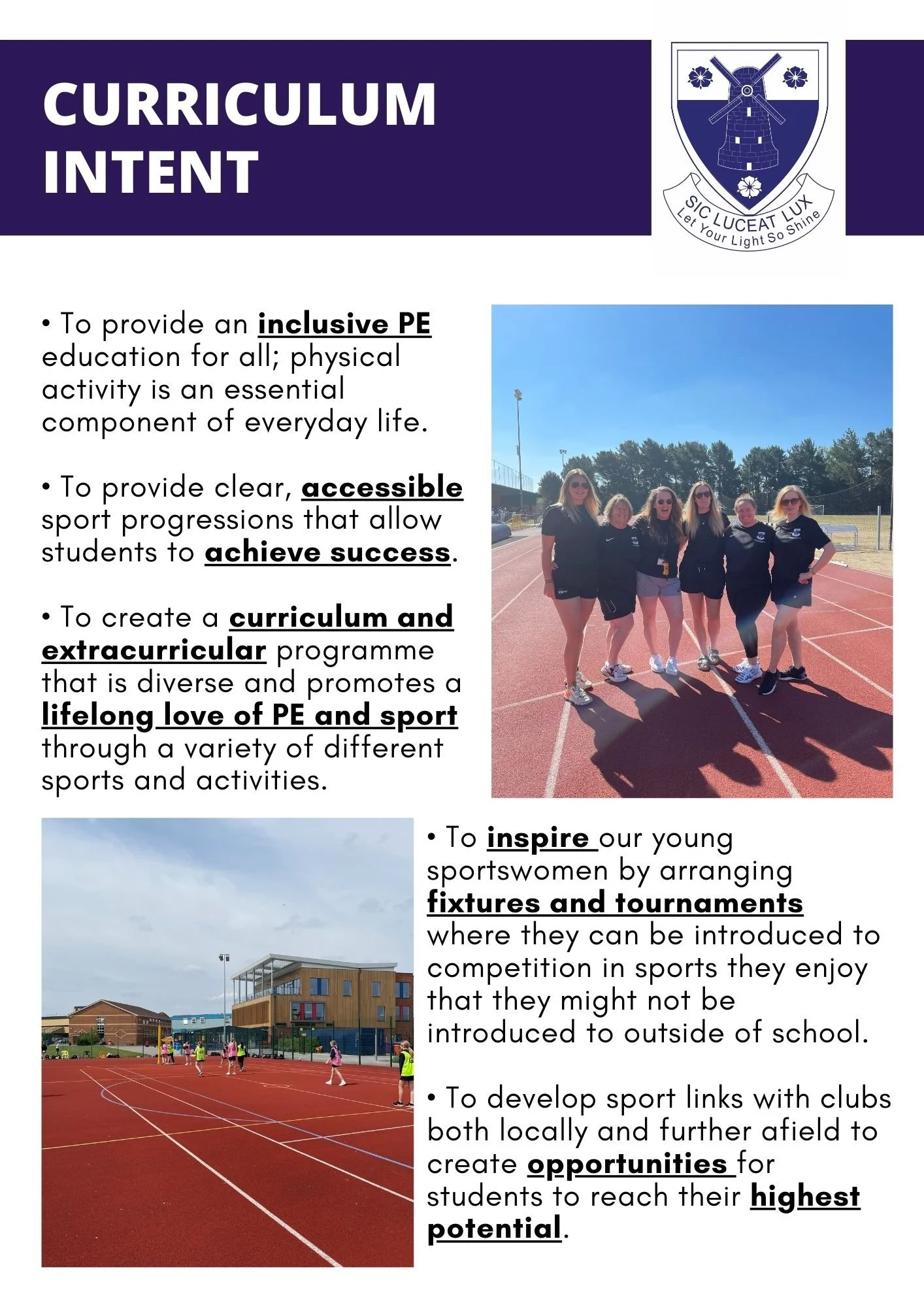 PE - Curriculum — Tolworth Girls' School & Sixth Form