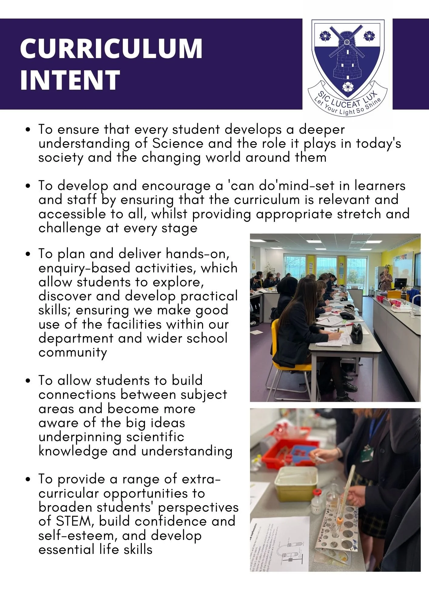 Science - Curriculum | Enhance Your Science Education - Join Us Today ...