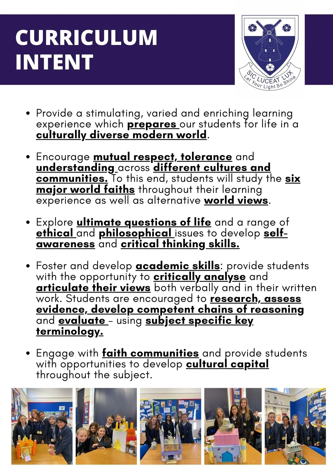 RS - Curriculum — Tolworth Girls' School & Sixth Form