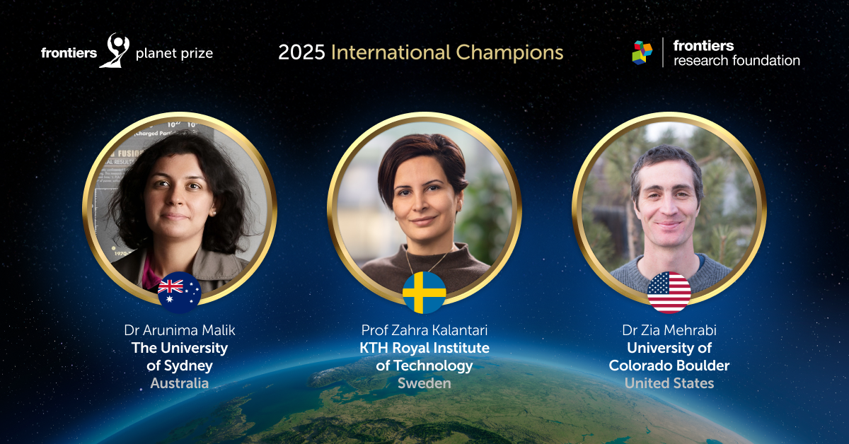 Celebrating the International Champions of the 2025 Frontiers Planet ...