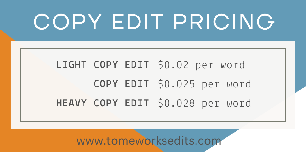 Copy Edit — Tomeworks Editing