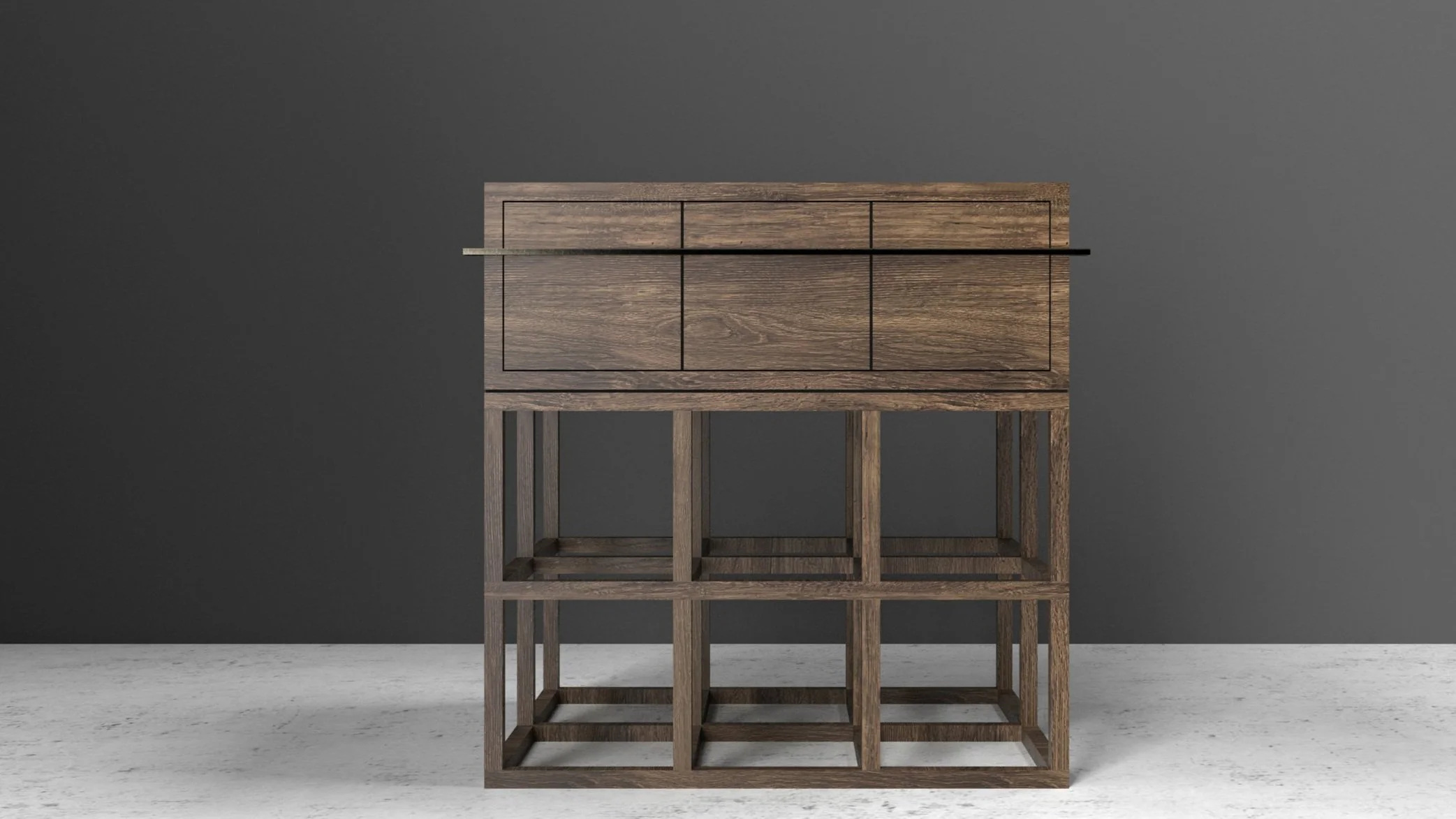 VIRGINIA END TABLE — BAKER + HESSELDENZ