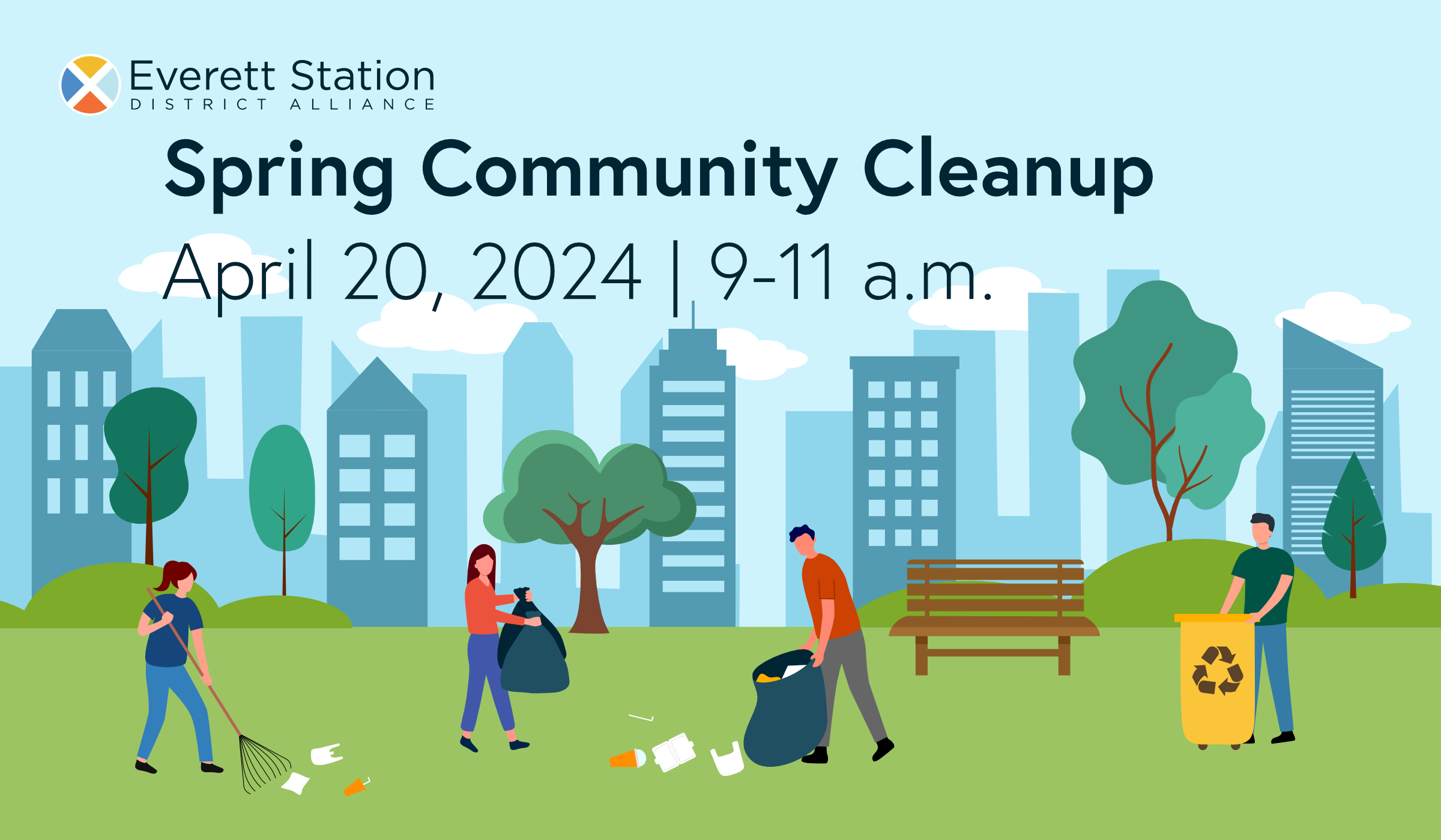 Spring Community Cleanup — Everett Station District Alliance