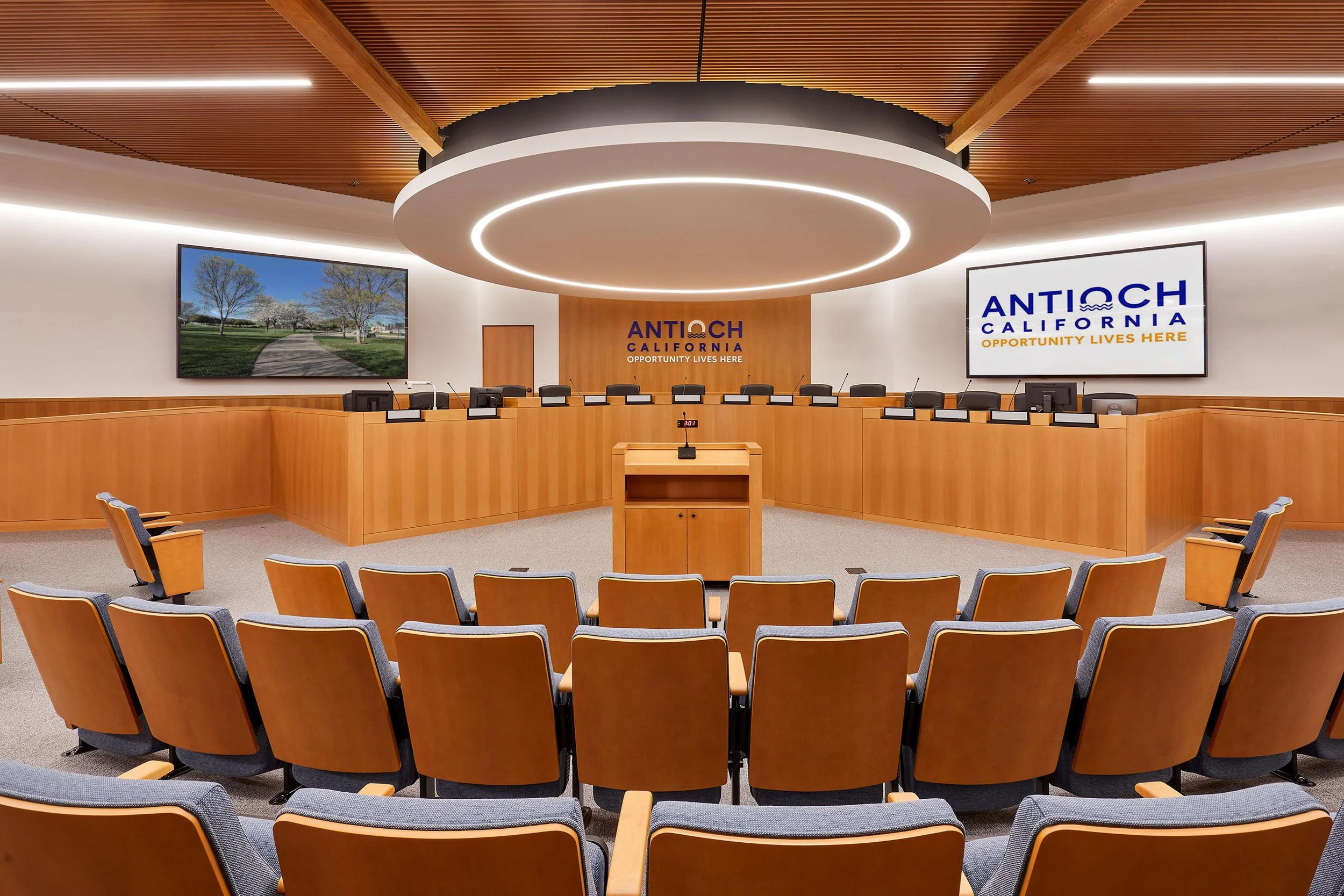 Antioch City Hall Council Chambers — Banks Landl Lighting Design