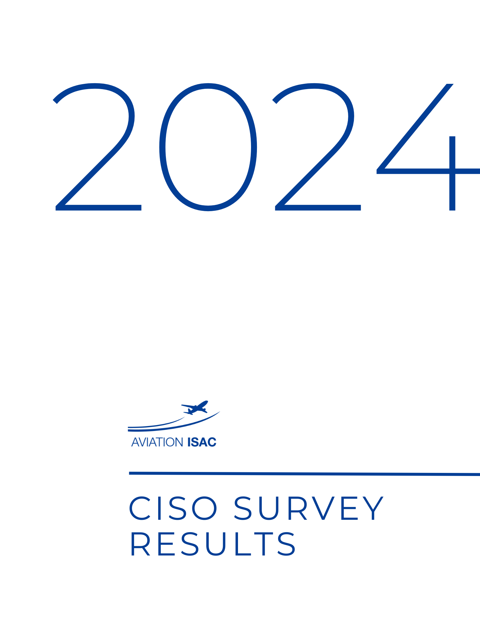 CISO Survey Results — Aviation ISAC