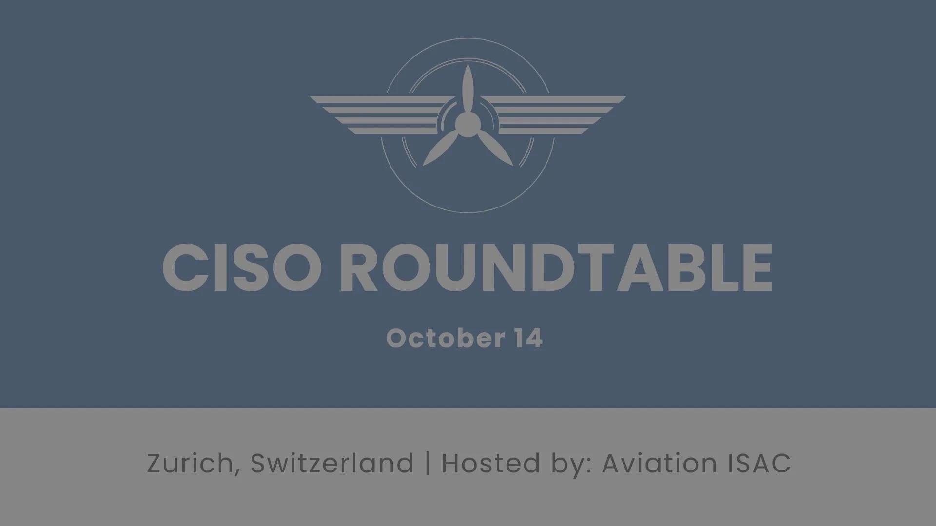 Events — Aviation ISAC