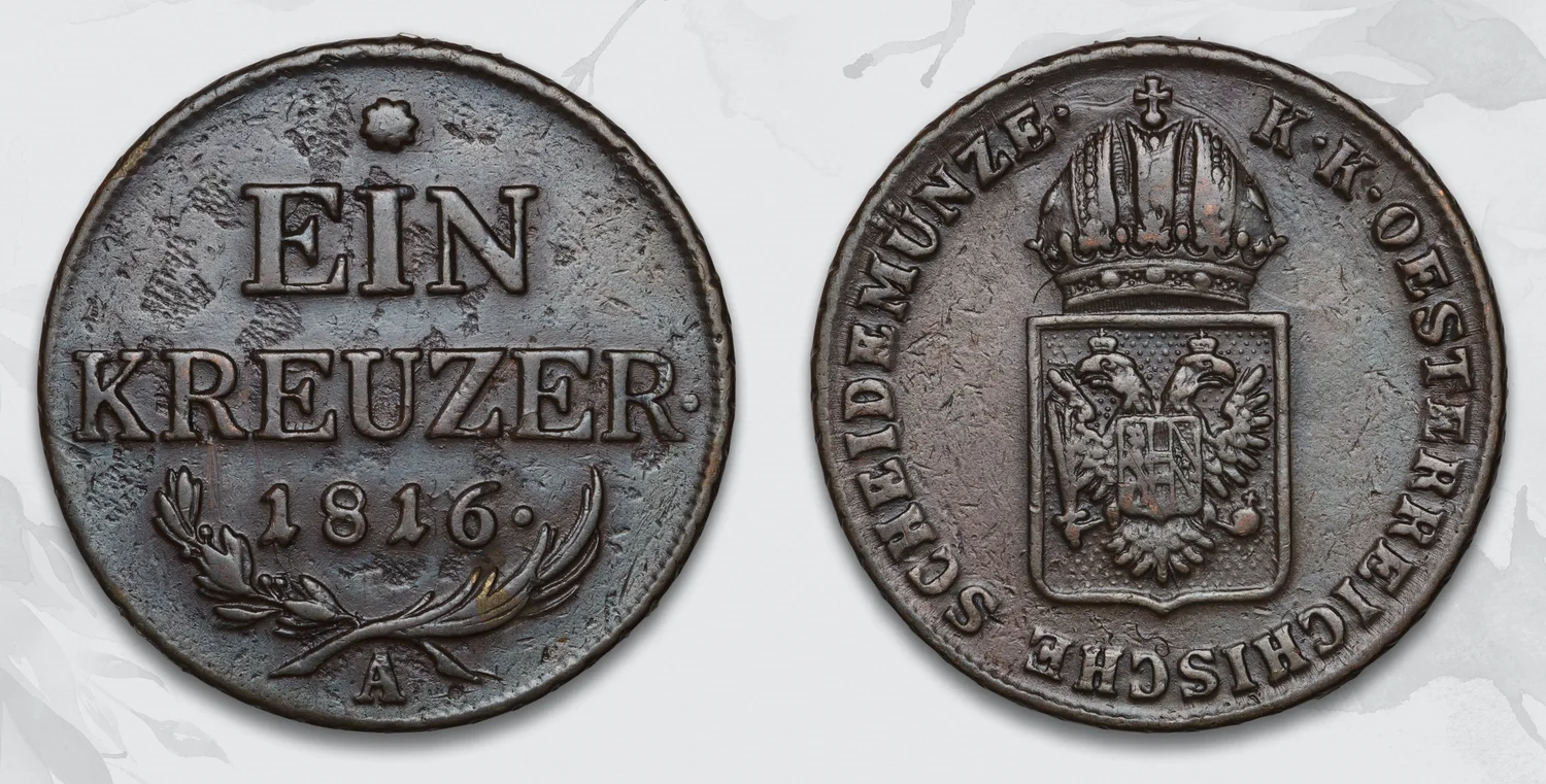 The 1816 Austrian Copper Kreuzer: History, Symbolism, and the "Frozen ...