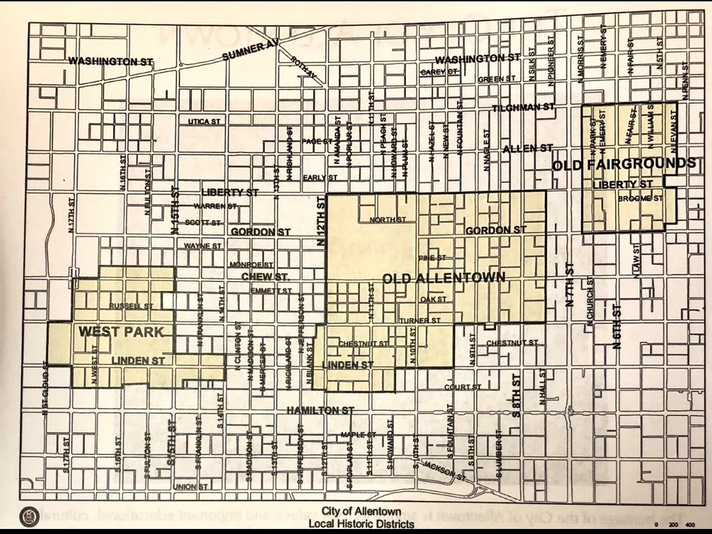 Historic District Maps — Old Allentown Preservation Association