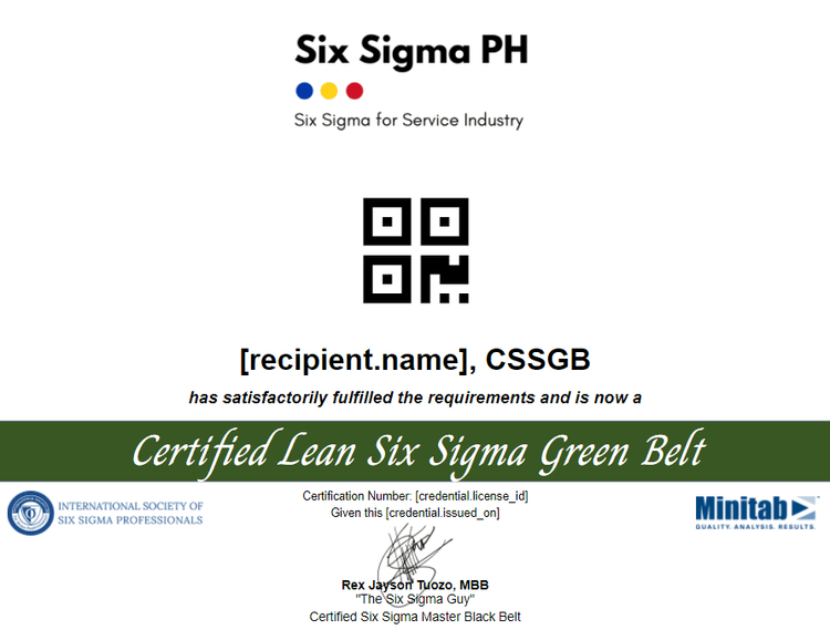 Lean Six Sigma Green Belt Certification Program