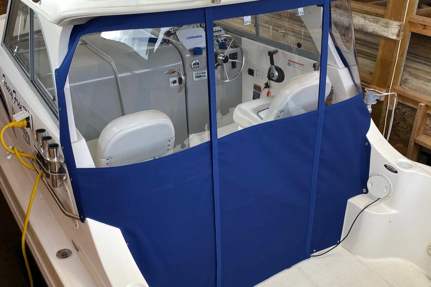 Our Custom Boat Enclosures & Bimini Tops — SALTY BUOY Marine Canvas