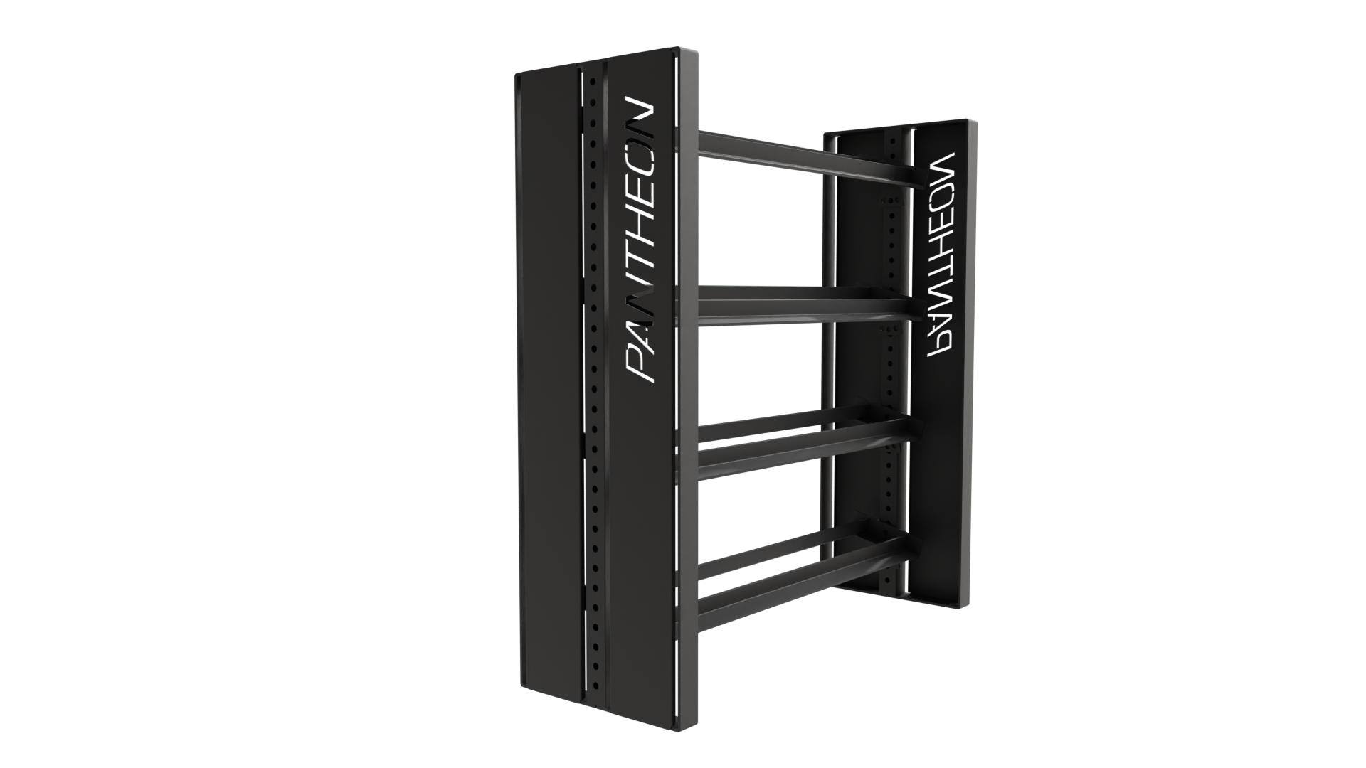 1200mm flat shelf storage system — Moduflex Custom Rigs