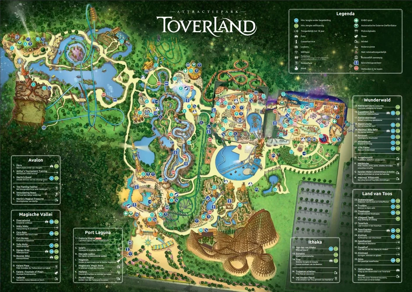 Het Parkplan — ToverlandFansite