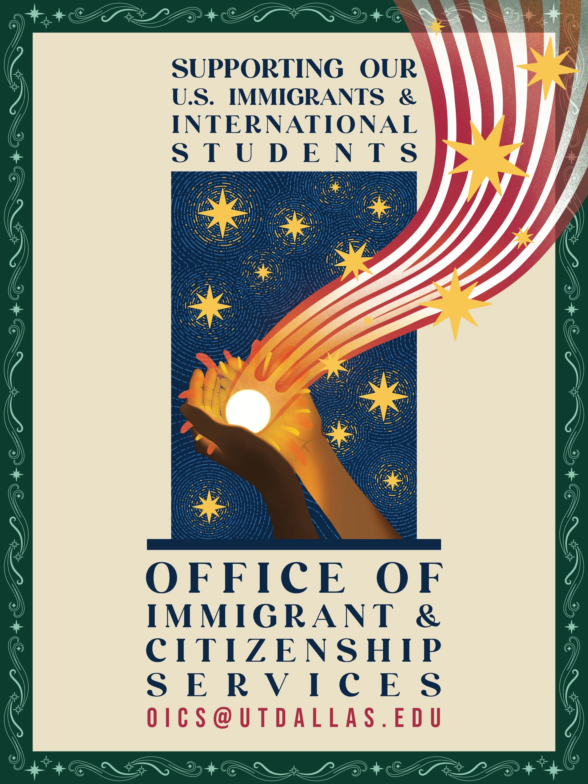 Office of Immigrant and Citizenship Services Poster — Lida Foung