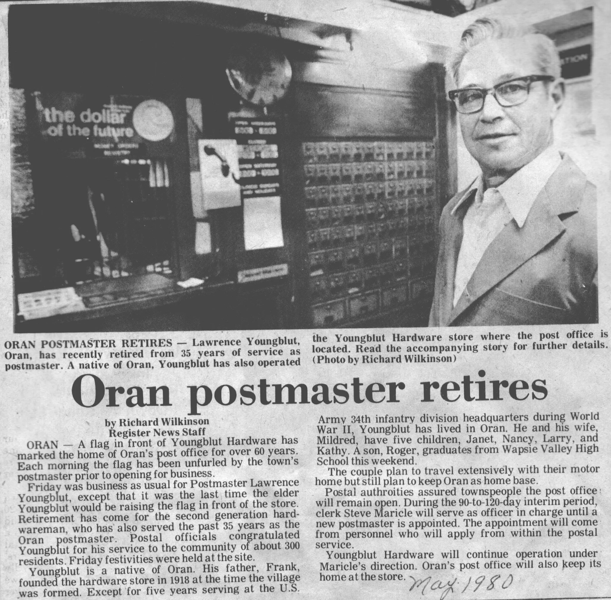 Oran Iowa Post Office — All About Oran