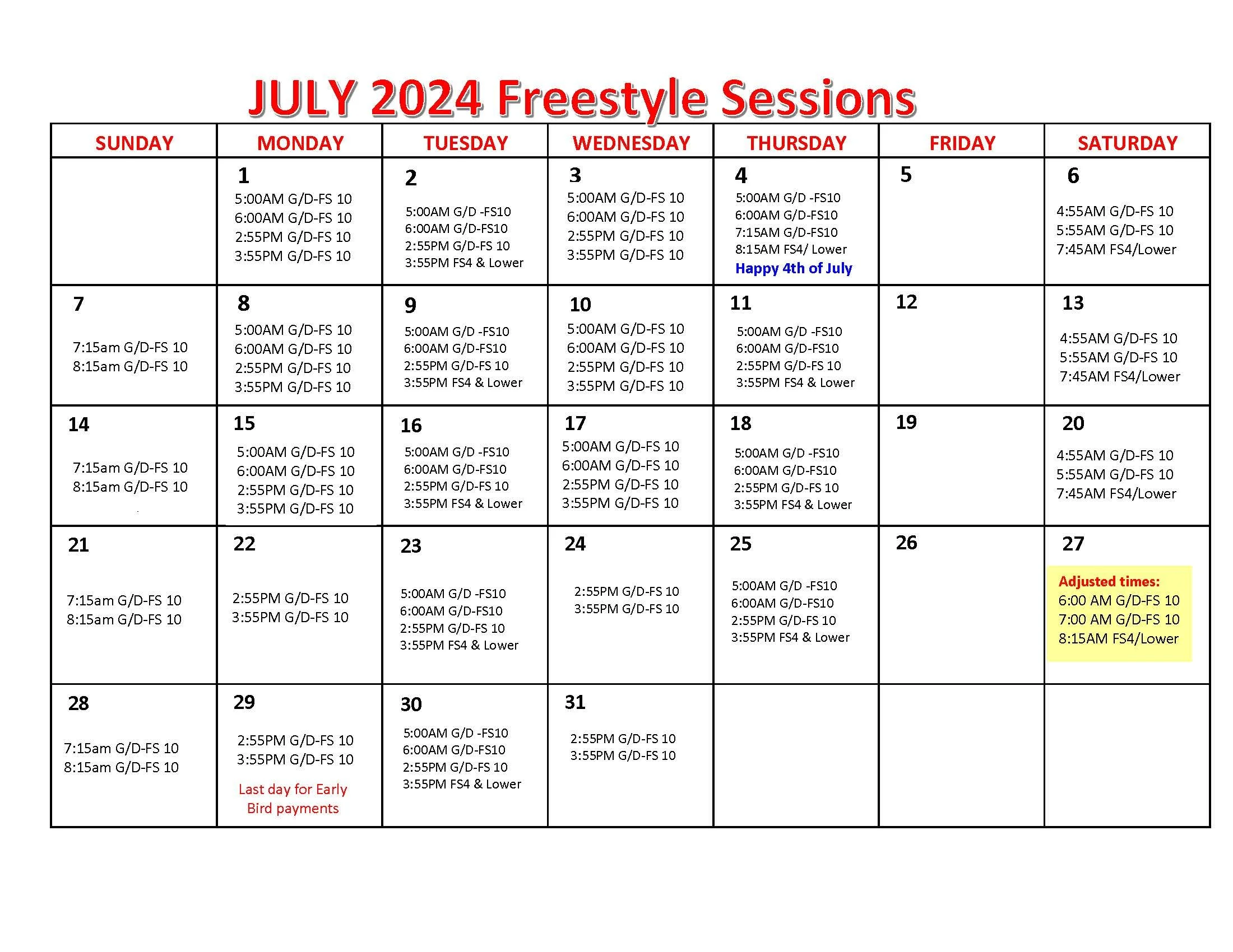 Freestyle Sessions — Ice Palace Hawaii