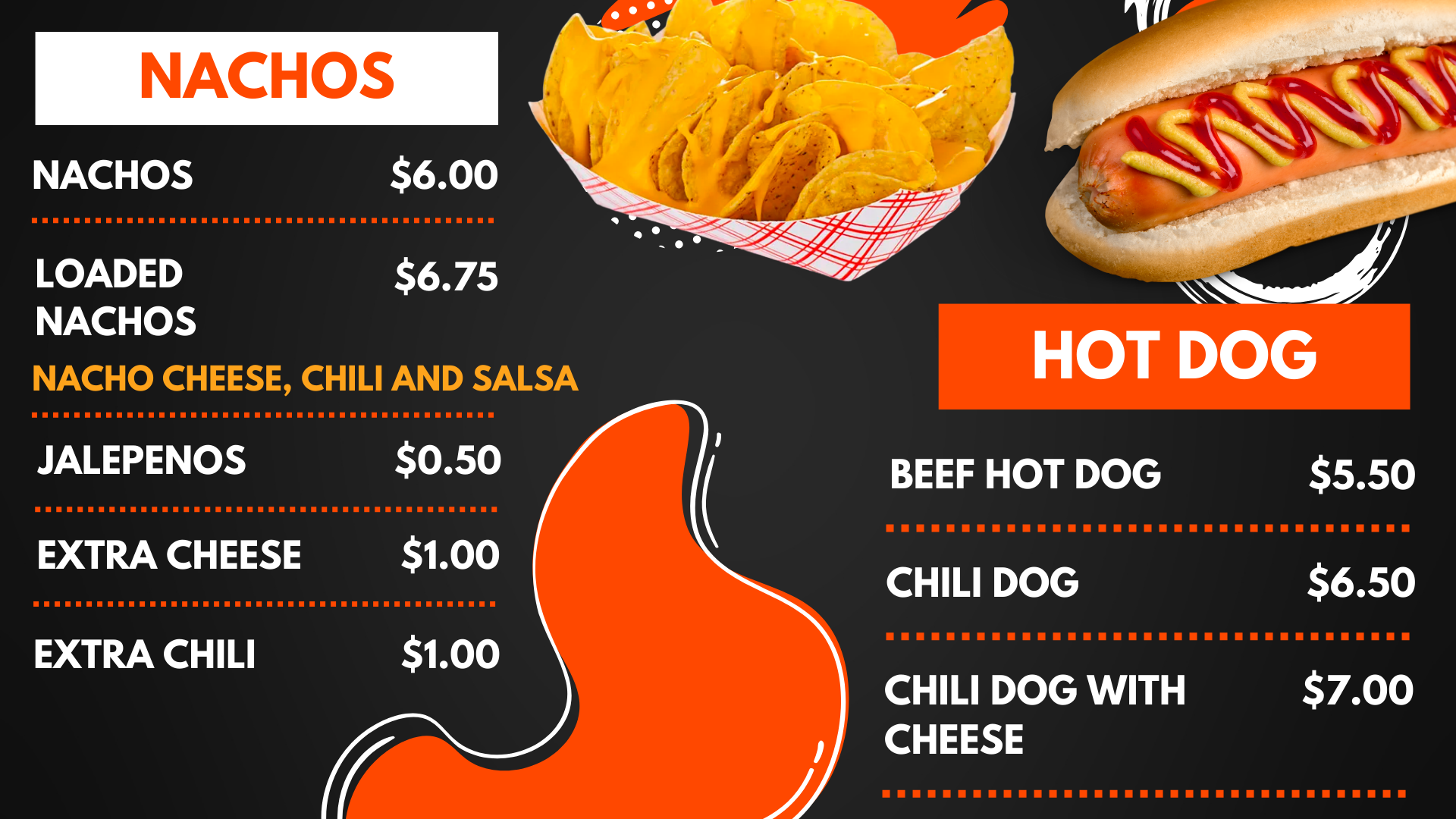 Snack Bar Menu — Ice Palace Hawaii