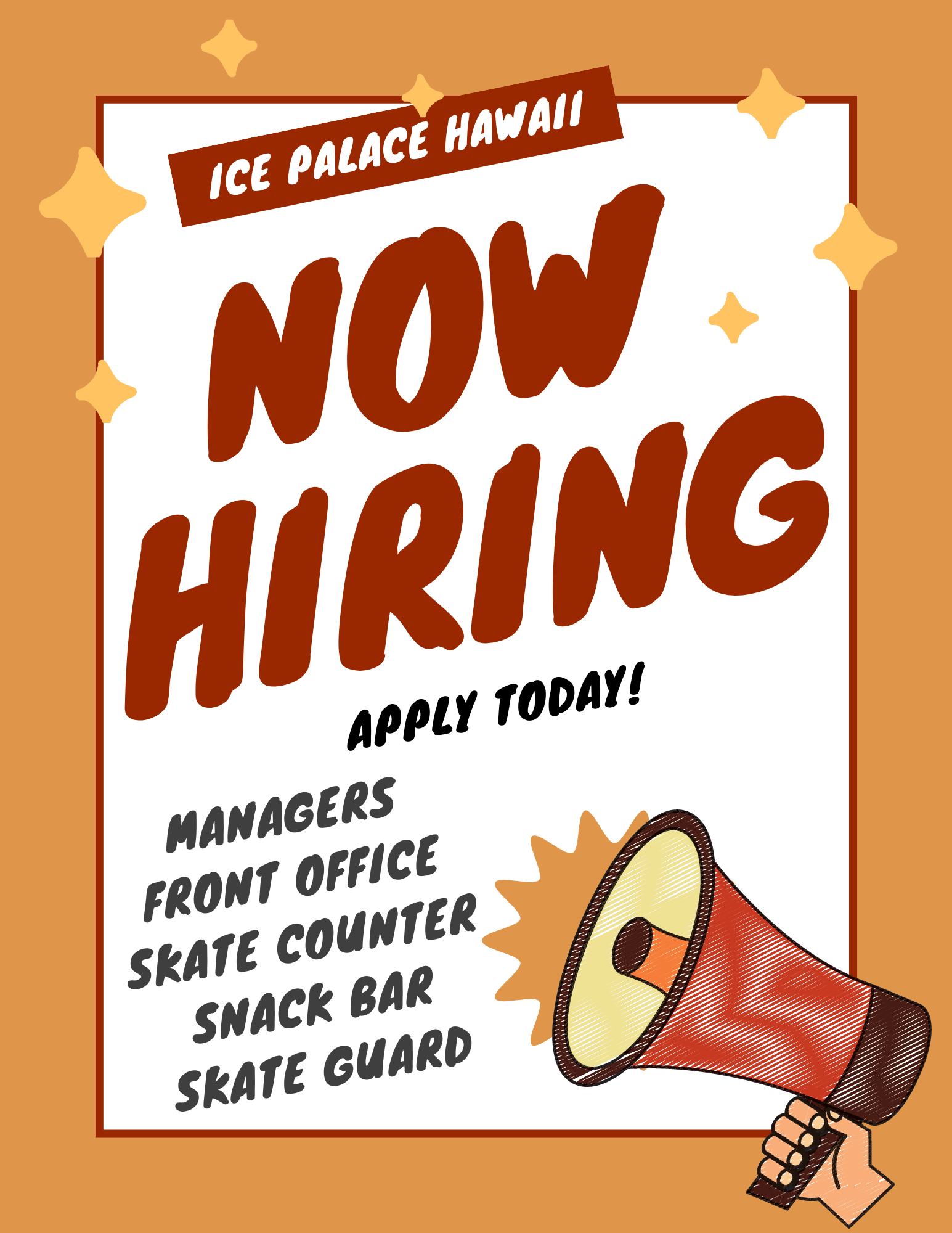 Employment — Ice Palace Hawaii