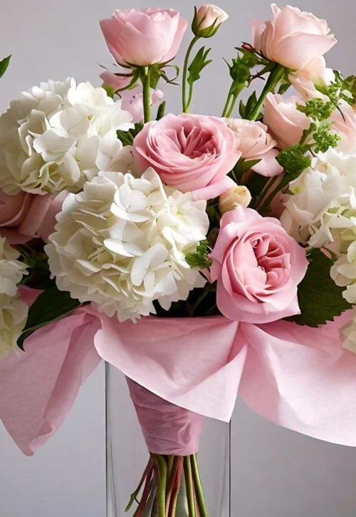 Coral Pink Roses Delivered — Brooklyn Flower Shop