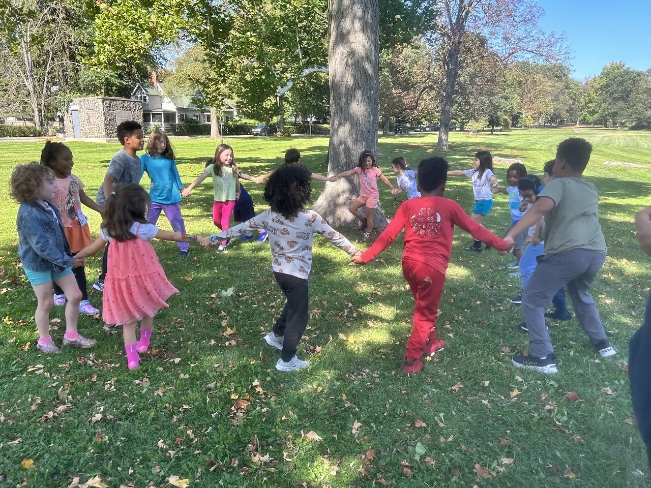 Kids Playing Outside At School