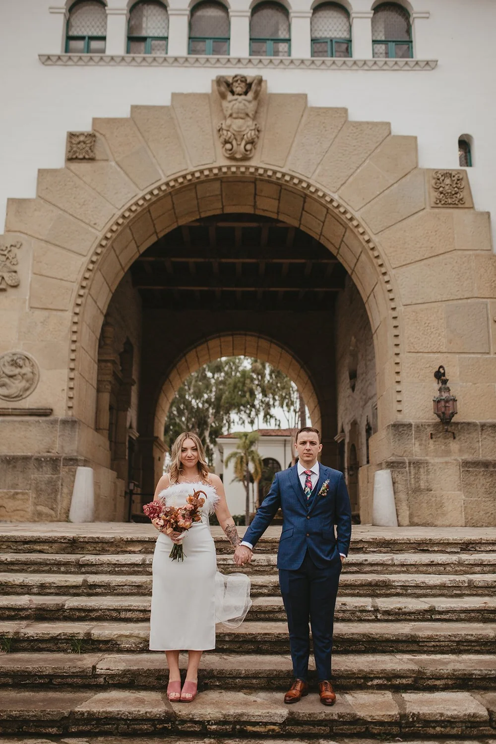 Taylor + Colin - Santa Barbara Courthouse Elopement — Indwell Floral