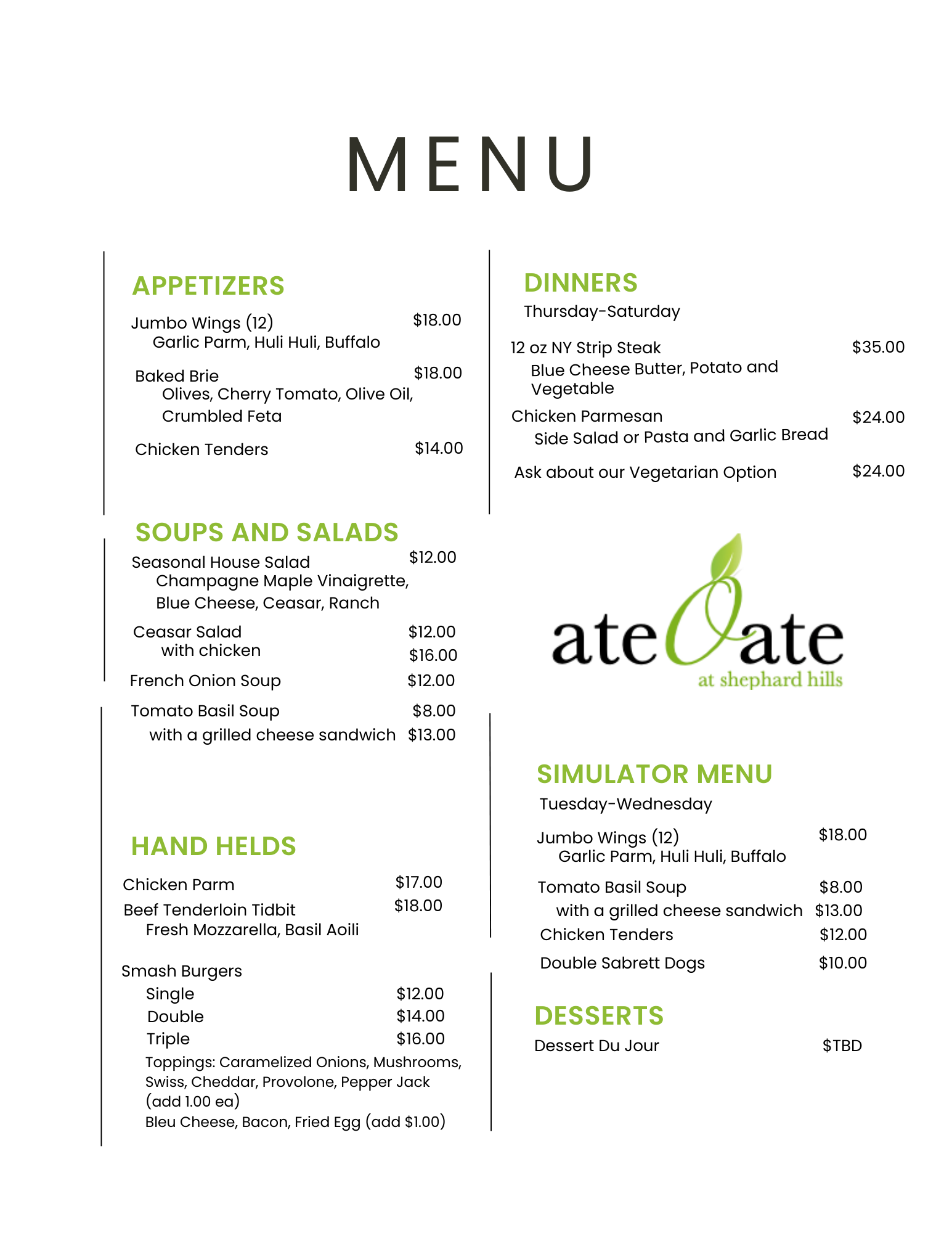 Ate O Ate at Shephard Hills — Ate O Ate Catering