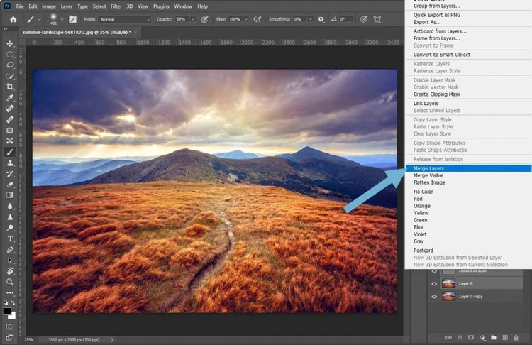 How to Unmerge Layers in Photoshop