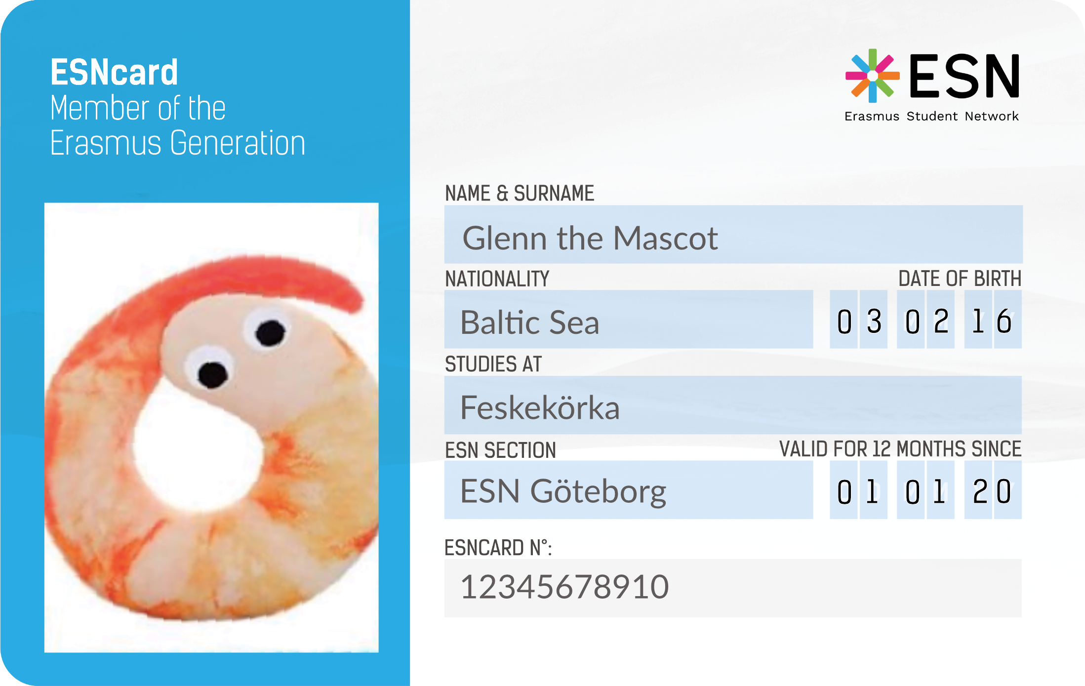 ESNcard — ESN Göteborg