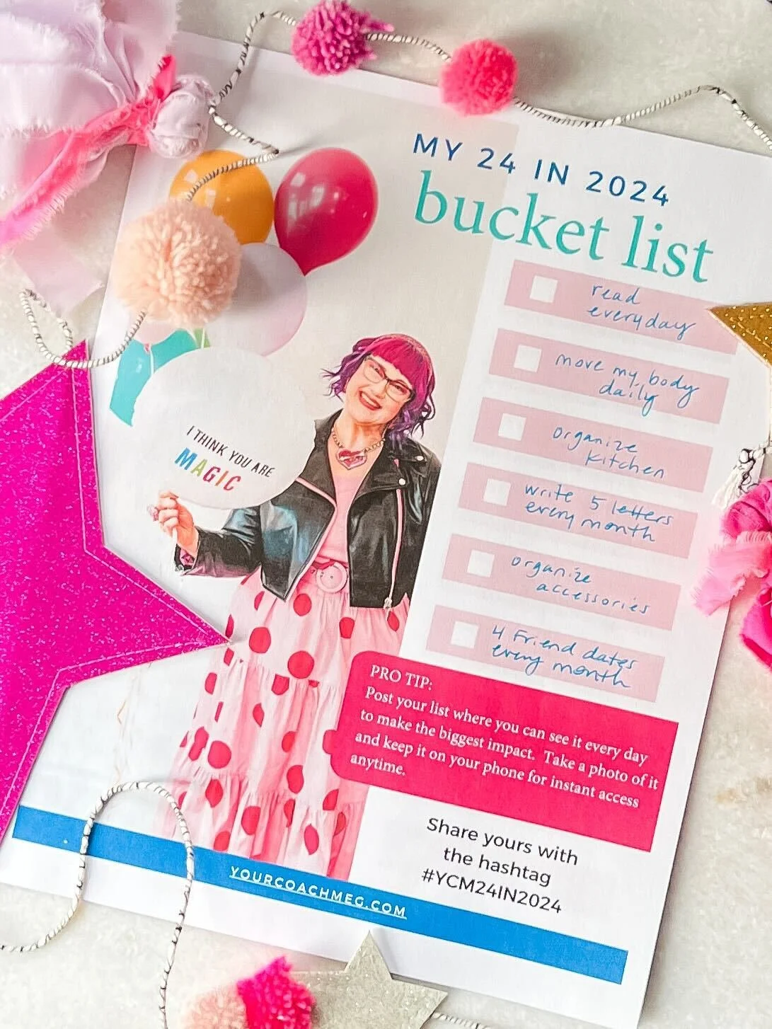 Build Your 24 in 2024 Bucket List — Your Coach Meg