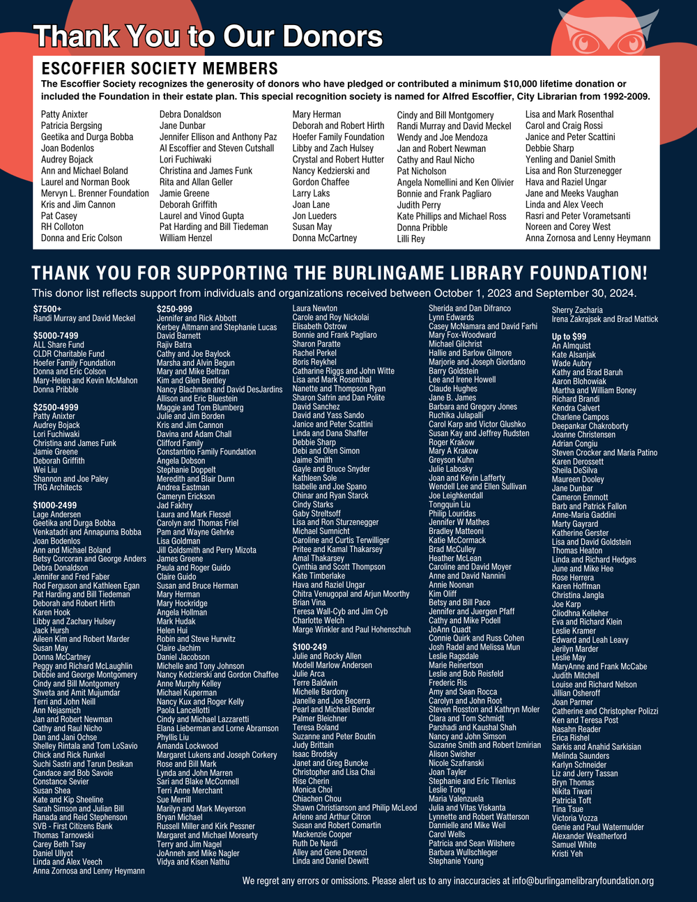 Donate — BURLINGAME LIBRARY FOUNDATION