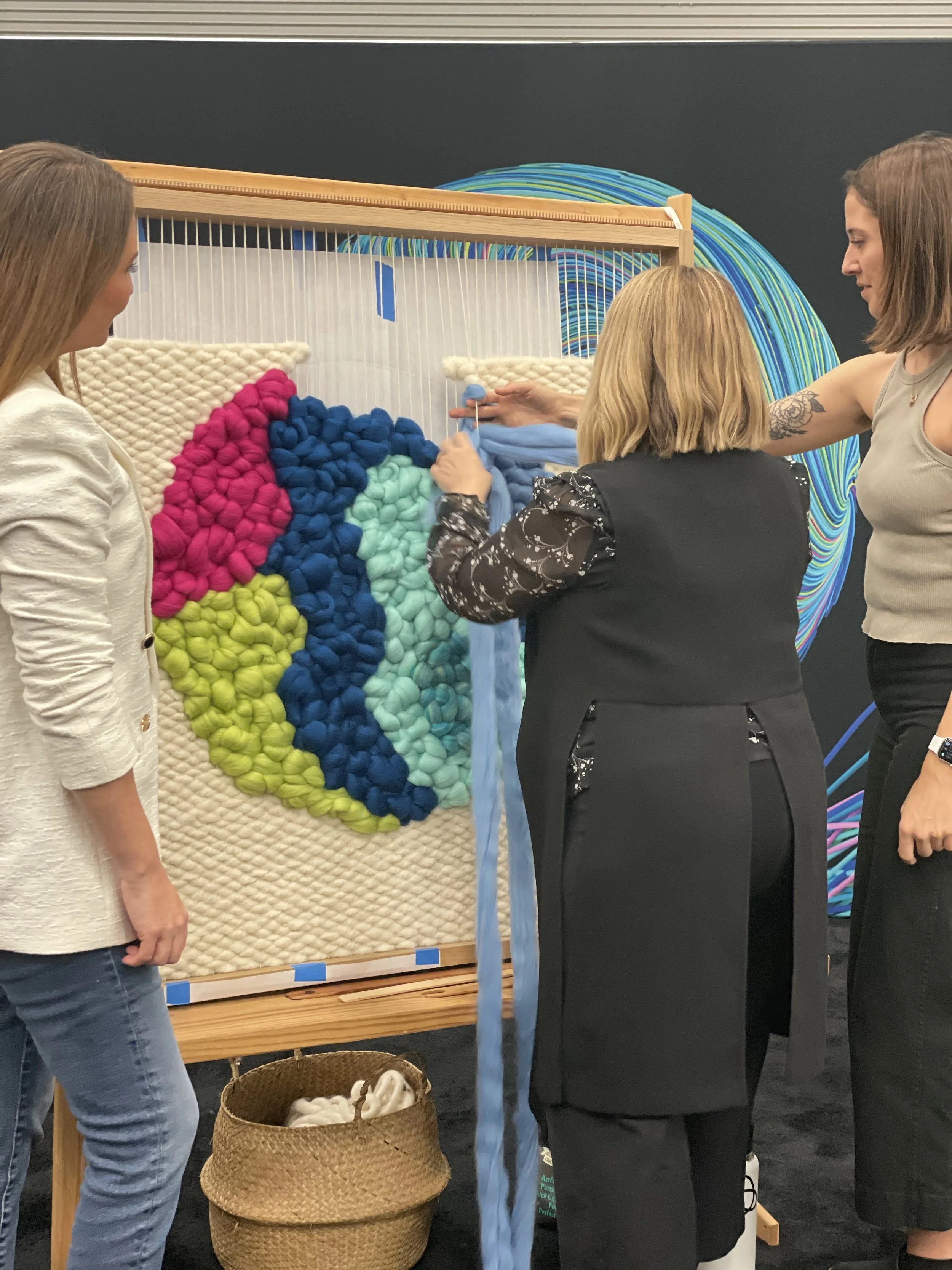 Live Weaving Corporate Conference Activation — FIBROUS | Custom Fiber ...