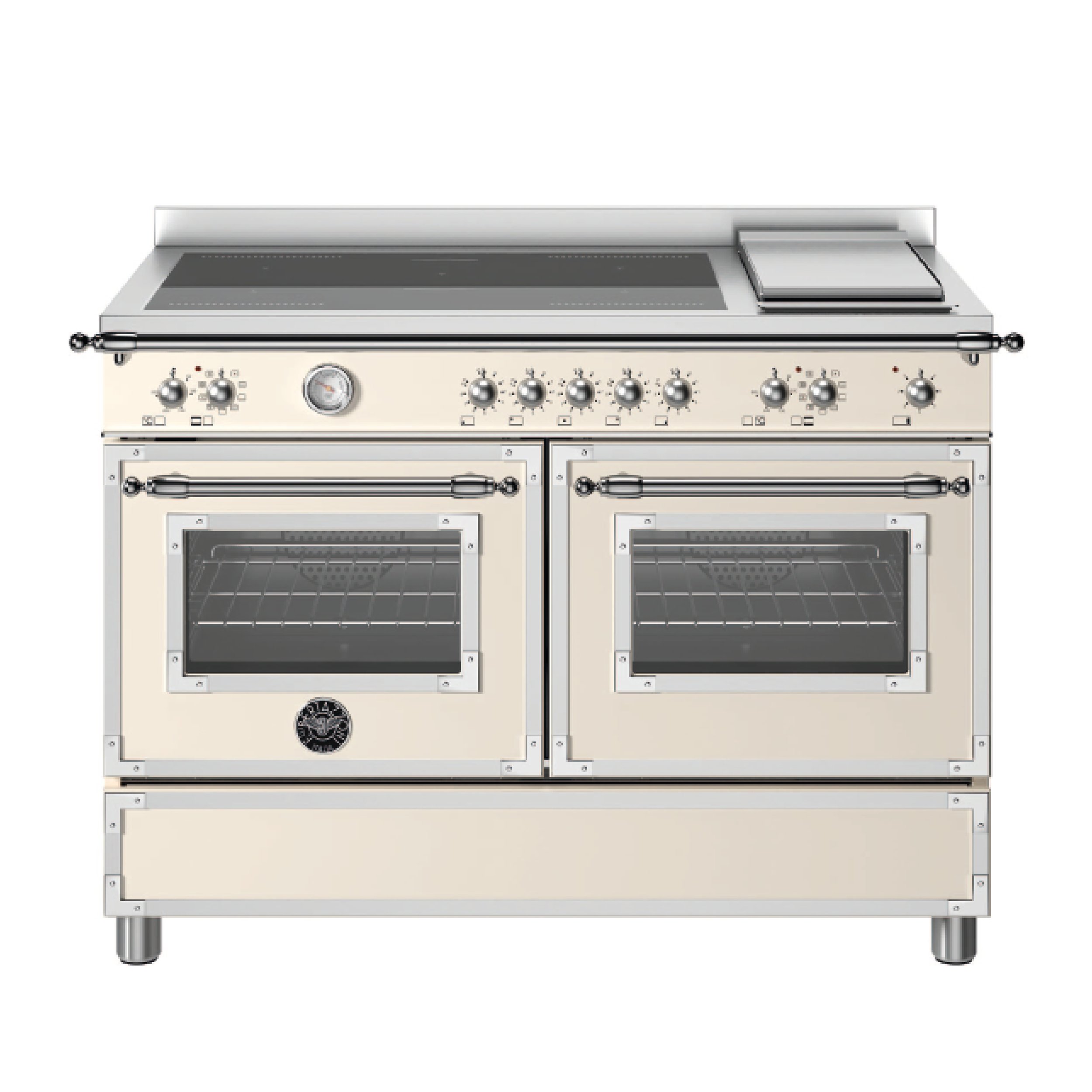 BERTAZZONI HERITAGE SERIES 120CM 6 BURNER & ELECTRIC GRIDDLE DUAL FUEL ...