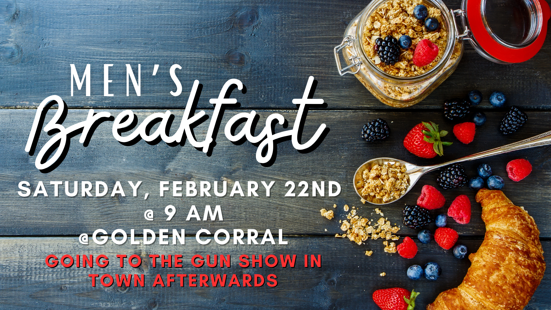 Men's Breakfast and Gun Show February 2025 — Christian Life Church