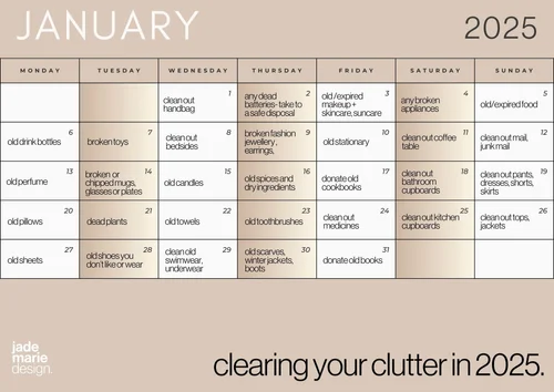Declutter guide — Jade Marie Design - Interior designer