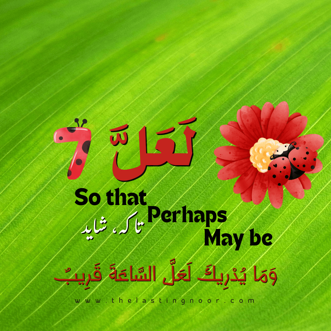 Harf an Nasb - La'lla - لَعَلَّ — The Lasting Noor