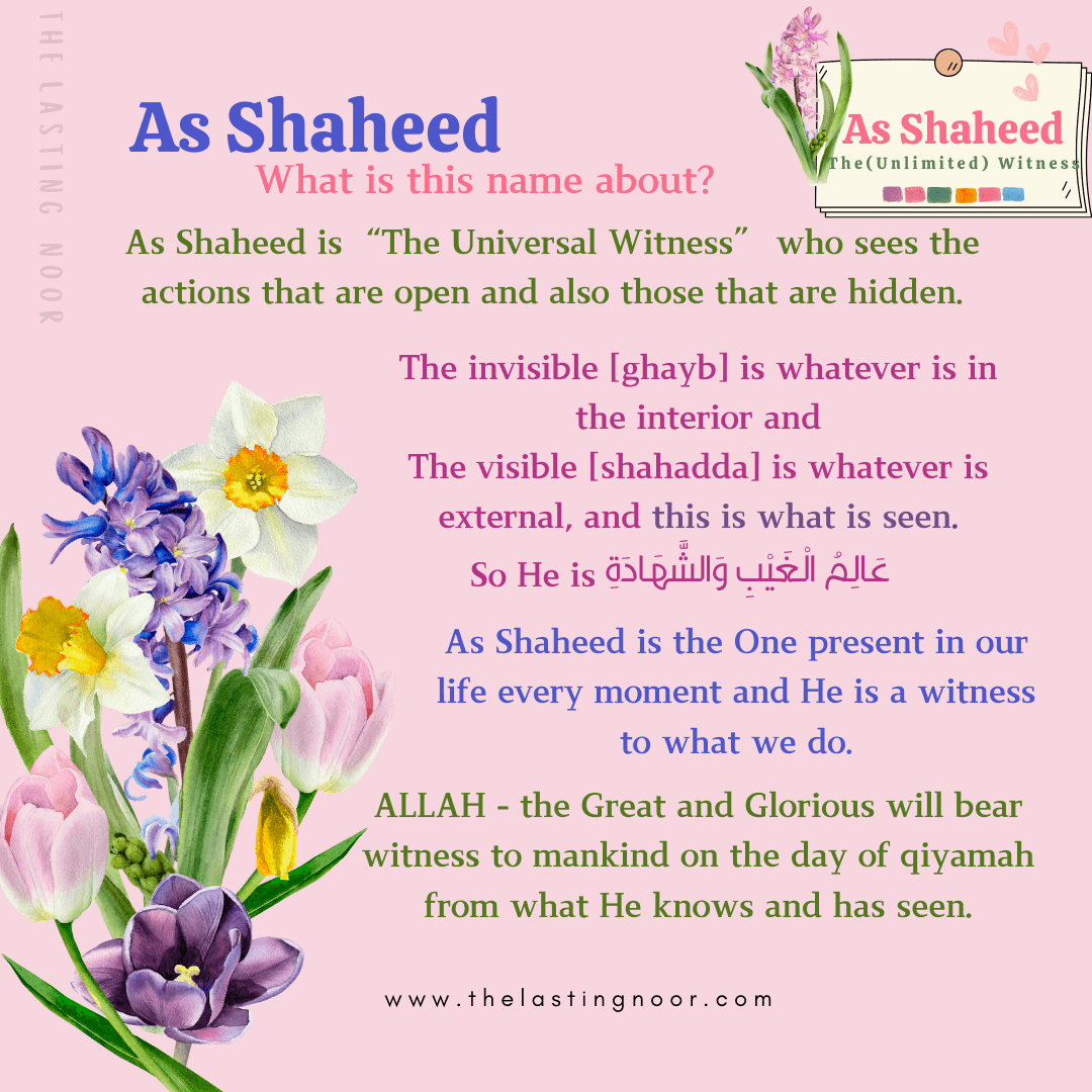 As Shaheed - The (Unlimited) Witness — The Lasting Noor