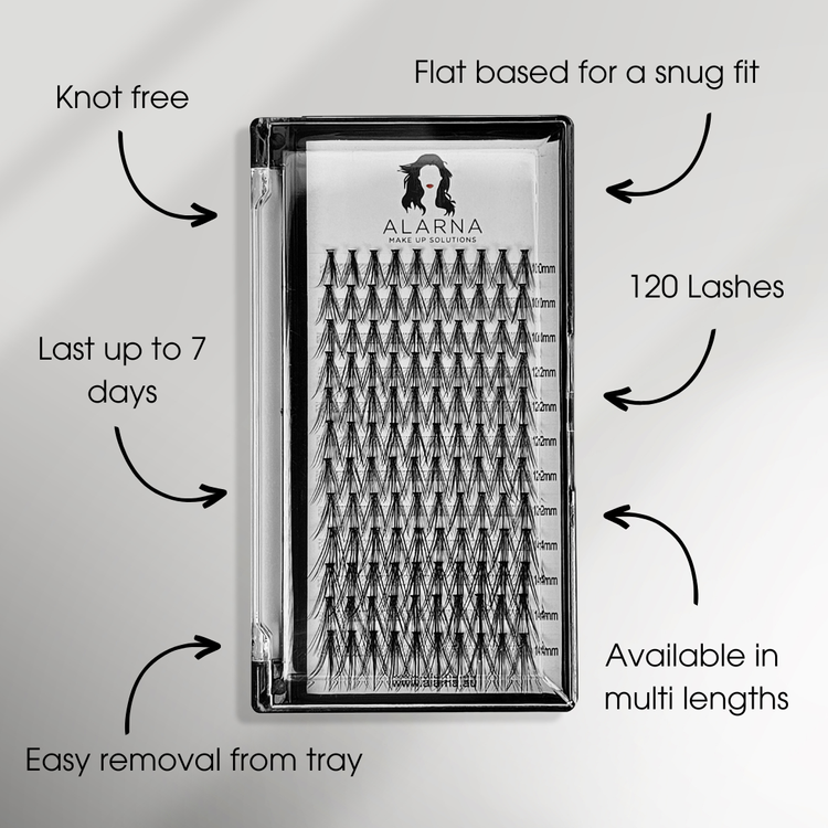 DIY Individual Lashes Kit - BLACK — Alarna Make up Solutions