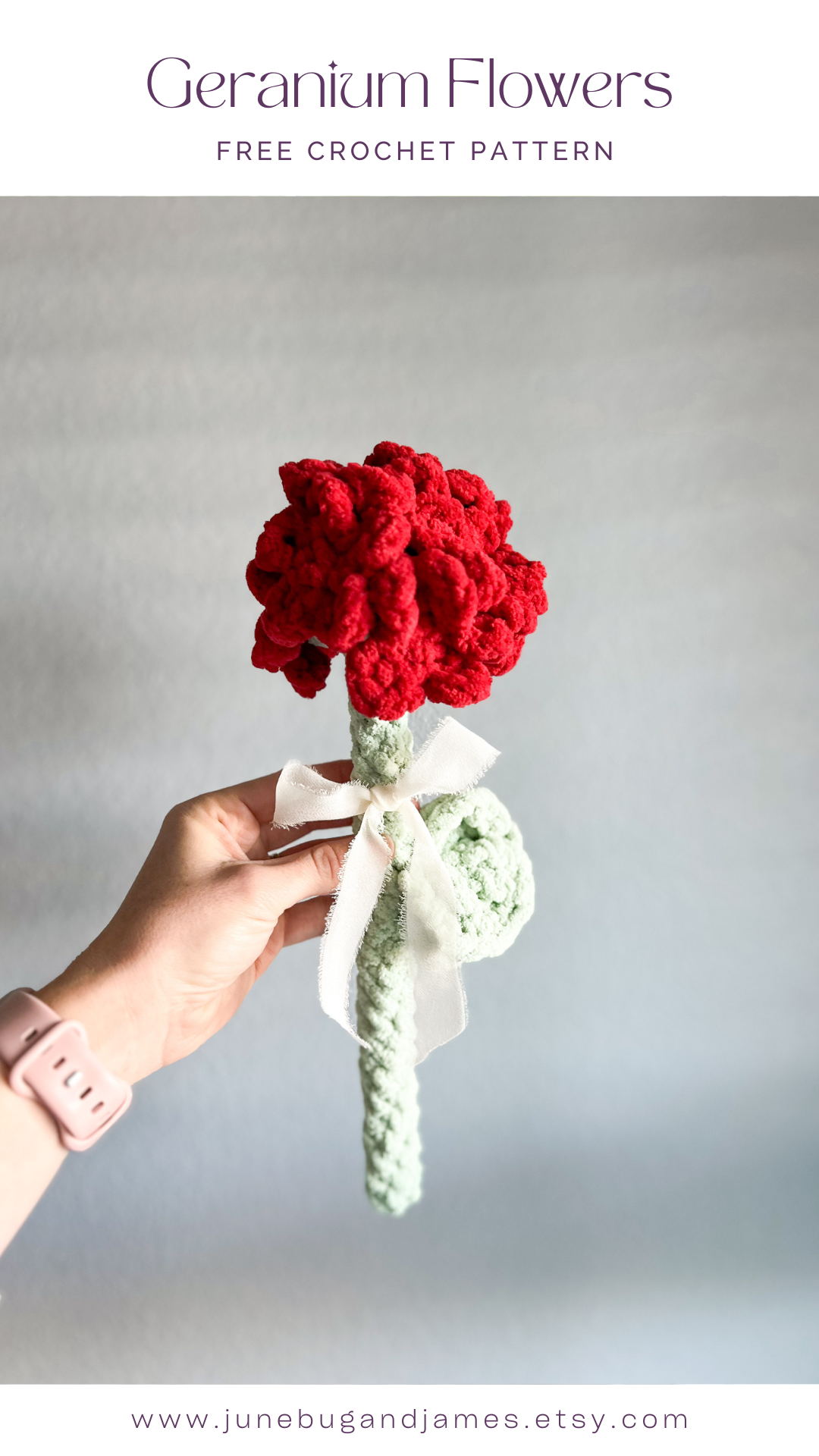 FREE Crochet Pattern - Geranium Flowers — Junebug & James