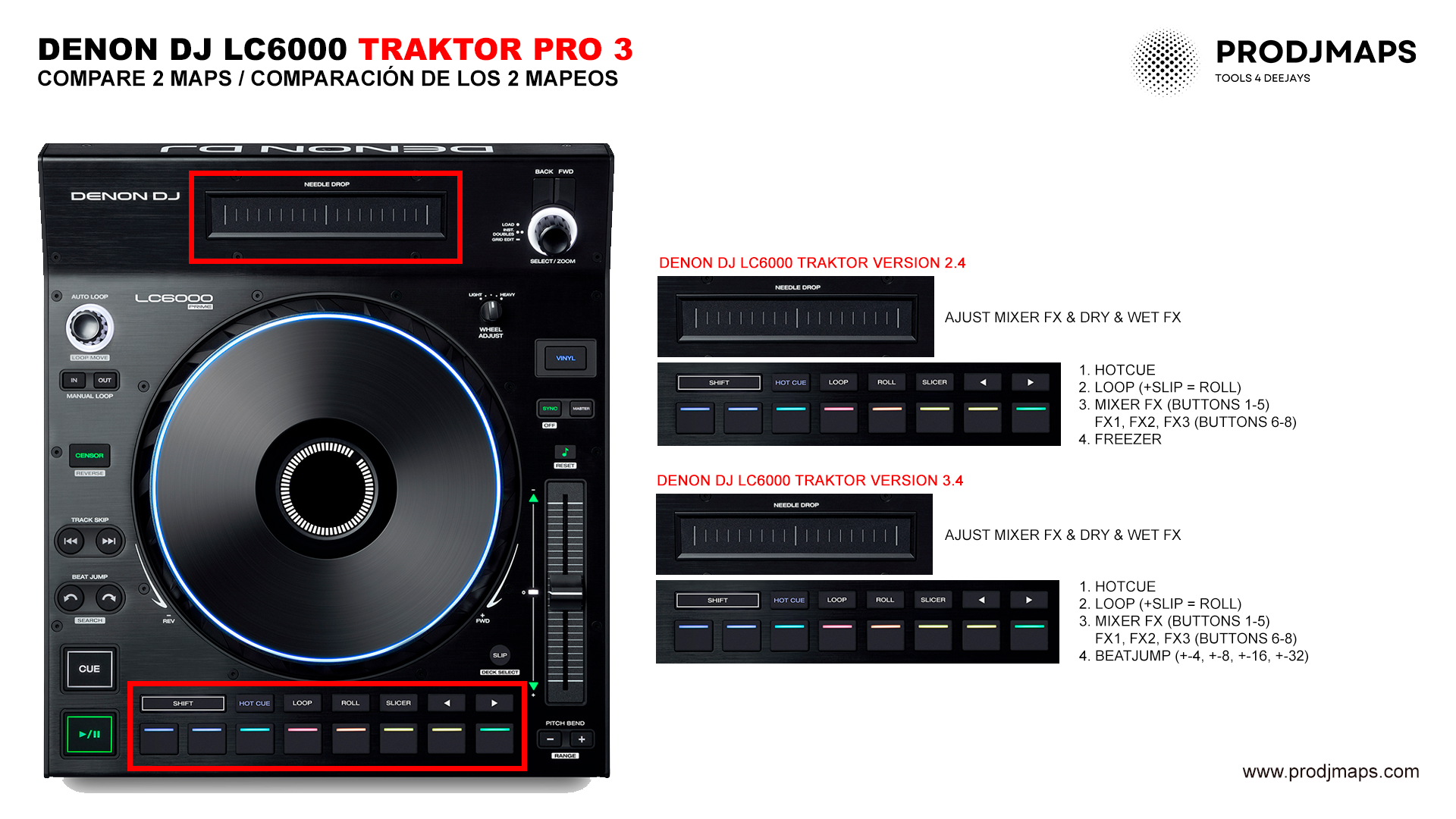 mapeo DENON DJ SC6000 para Traktor Pro — PRO DJ Maps